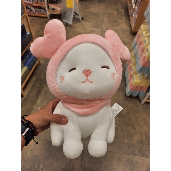 Jual miniso boneka kucing kupluk lucu | Shopee Indonesia