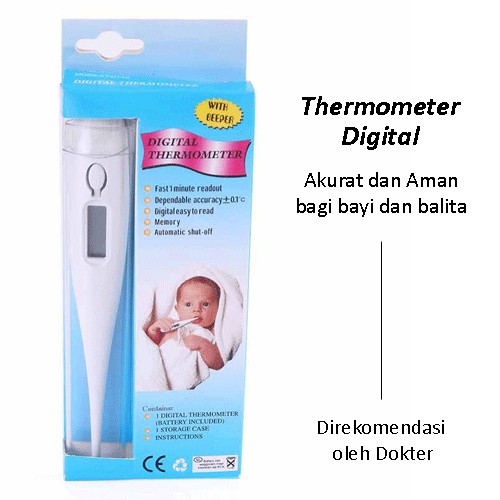 Jual Jual Digital Thermometer Suhu Tubuh with Beeper - KT-DT4B | Shopee ...