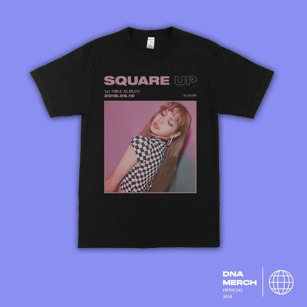 Jual KPOP BLACKPINK LISA SQUARE UP-ATASAN T SHIRT | Shopee Indonesia