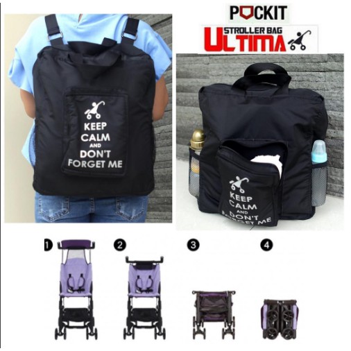 Jual ULTIMA stroller bag BACKPACK for pockit / Tas Stroller | Shopee ...