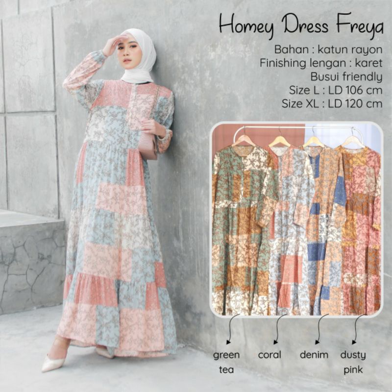 Jual HOMEY DRESS FREYA | Shopee Indonesia