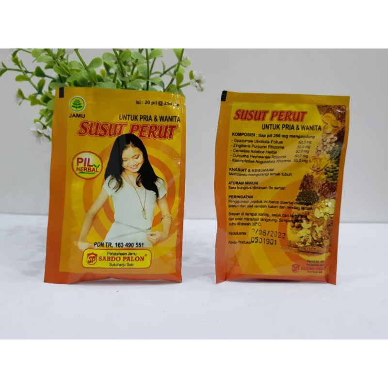 Jual Jamu Pil Herbal Susut Perut - Sabdo Palon ( Isi 10 Sachet ...