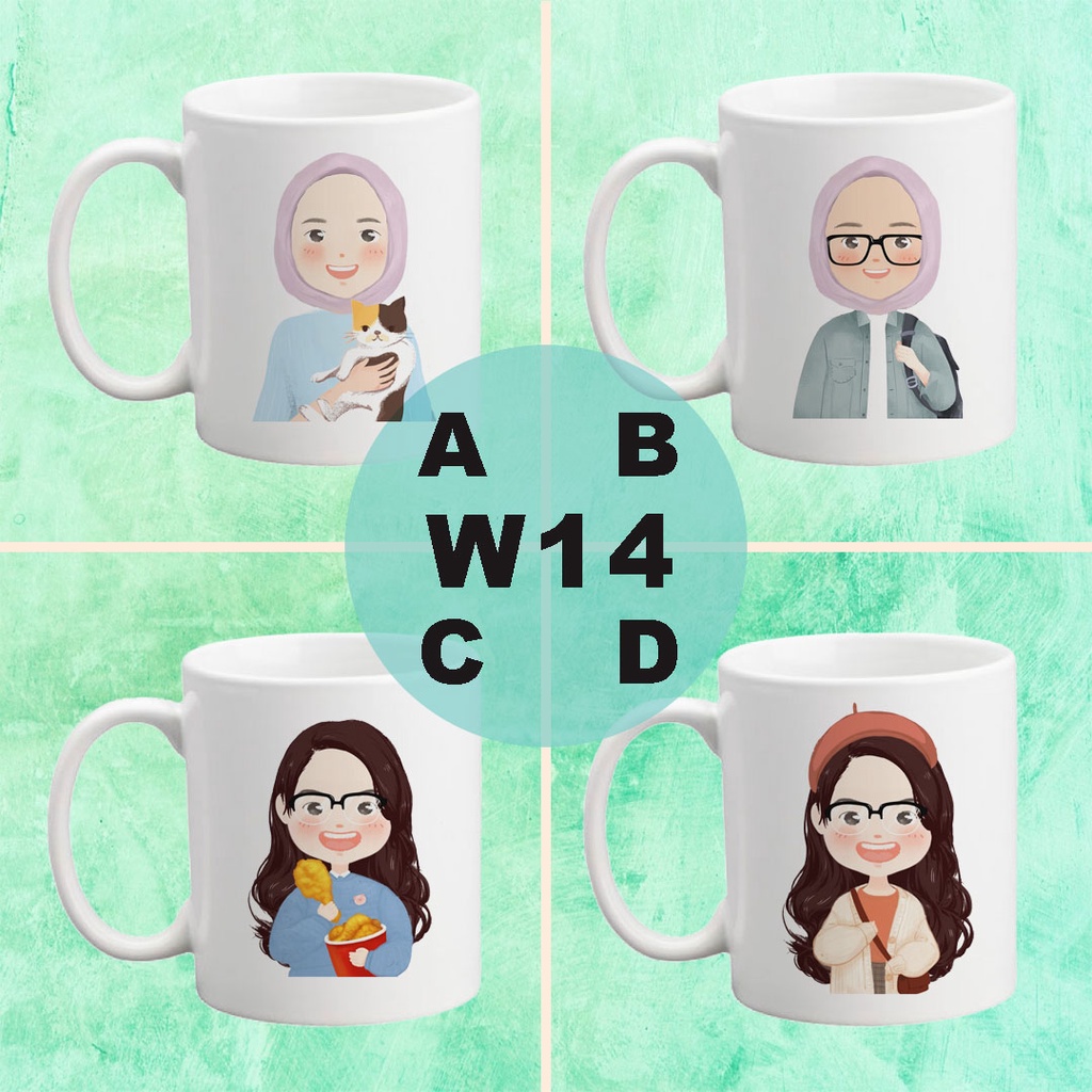 Jual MUG CUSTOM UNIK LUCU AVATAR / GELAS CUSTOM / MUG AVATAR (V1 ...
