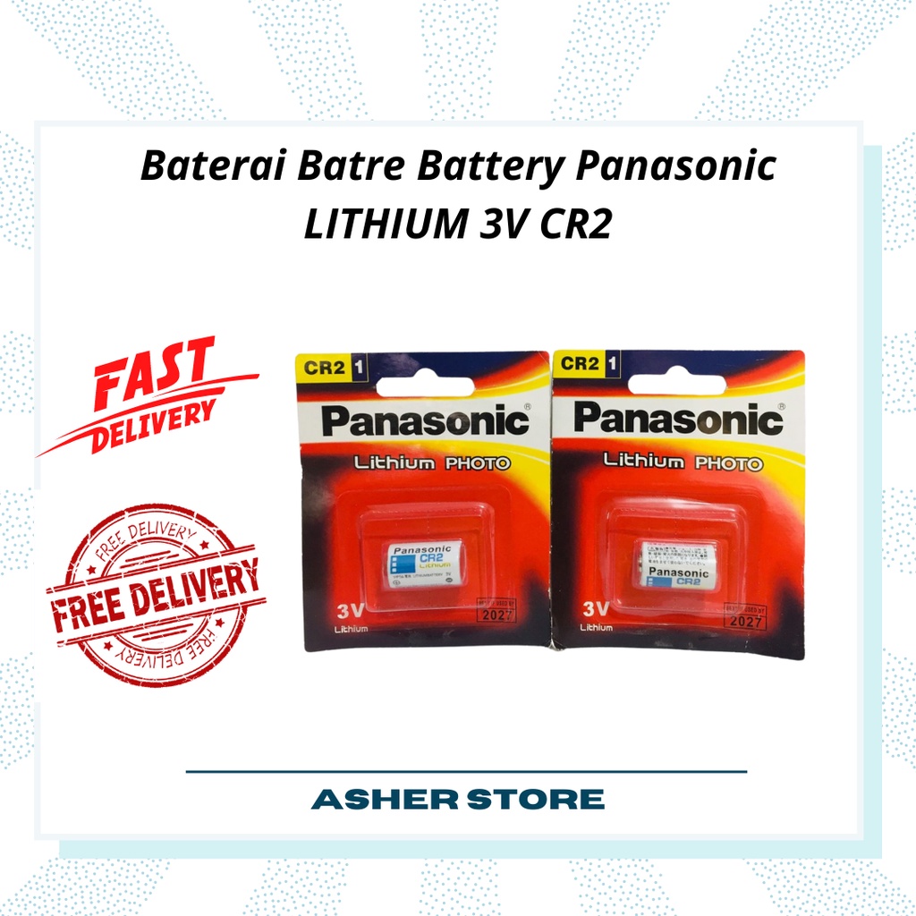 Jual Baterai Batre Battery Panasonic LITHIUM 3V CR2 | Shopee Indonesia