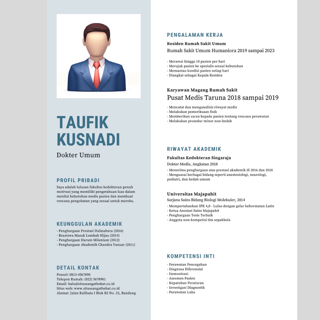Jual Buat CV/Design CV/ATS Friendly/Design CV/Curicullum Vitae/Daftar ...