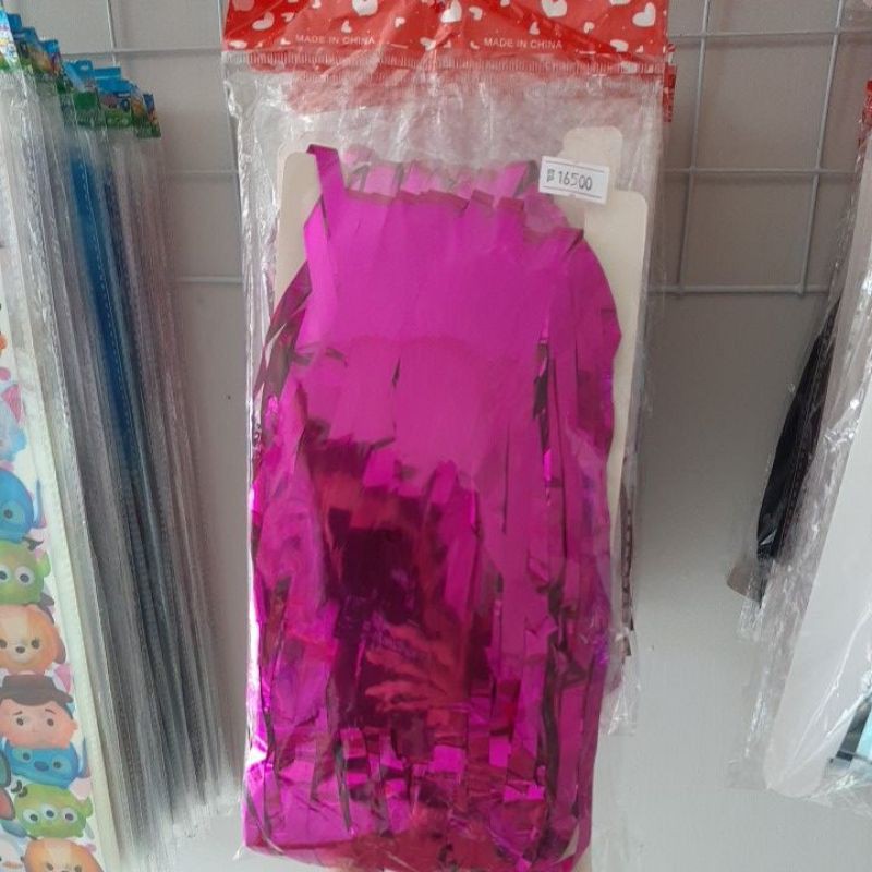 Jual Tirai Foil Backdrop Rumbai ukuran 1x2 meter Tirai merah Putih ...