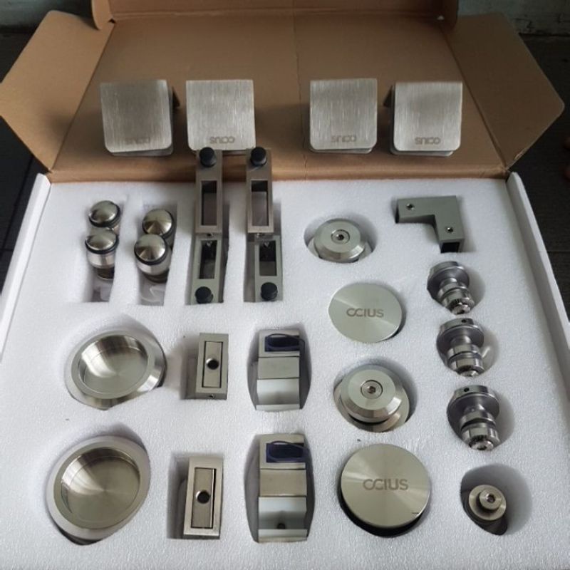 Jual 1 Set Rel Sliding Pintu Kaca Kamar Mandi Type OSD-078D OCIUS ...