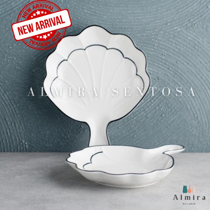 Jual Shell Plate Piring Saji Keramik Bentuk Kerang Tema Laut | Shopee ...