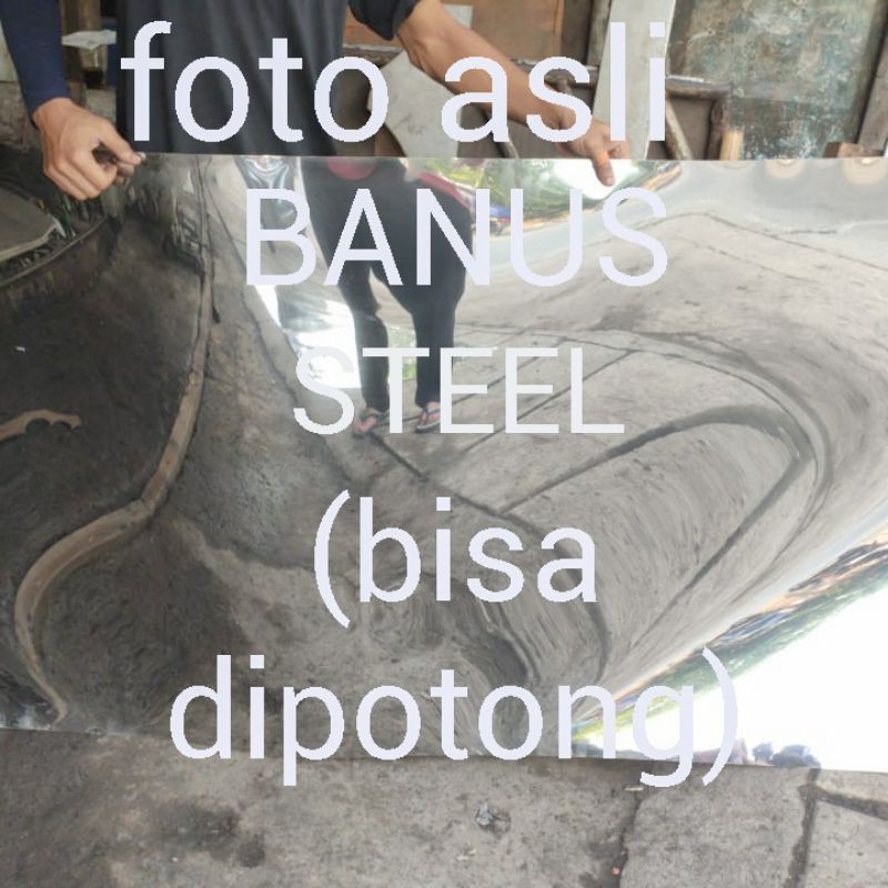 Jual Plat mirror stainless 0,8 mm ukuran custom plat stainless mirror ...