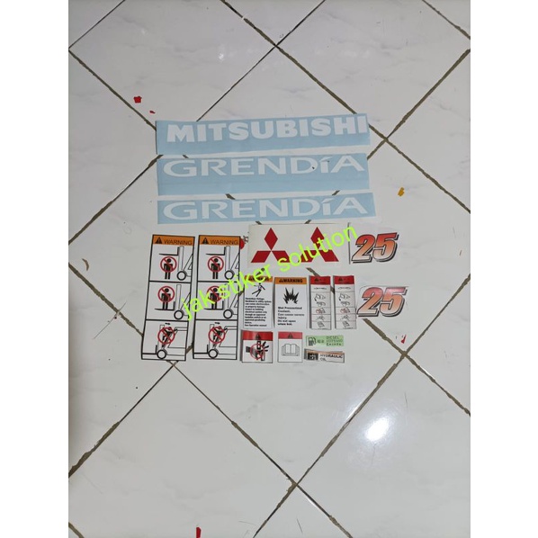 Jual Stiker Forklift Mitsubishi 25 Grendia | Shopee Indonesia