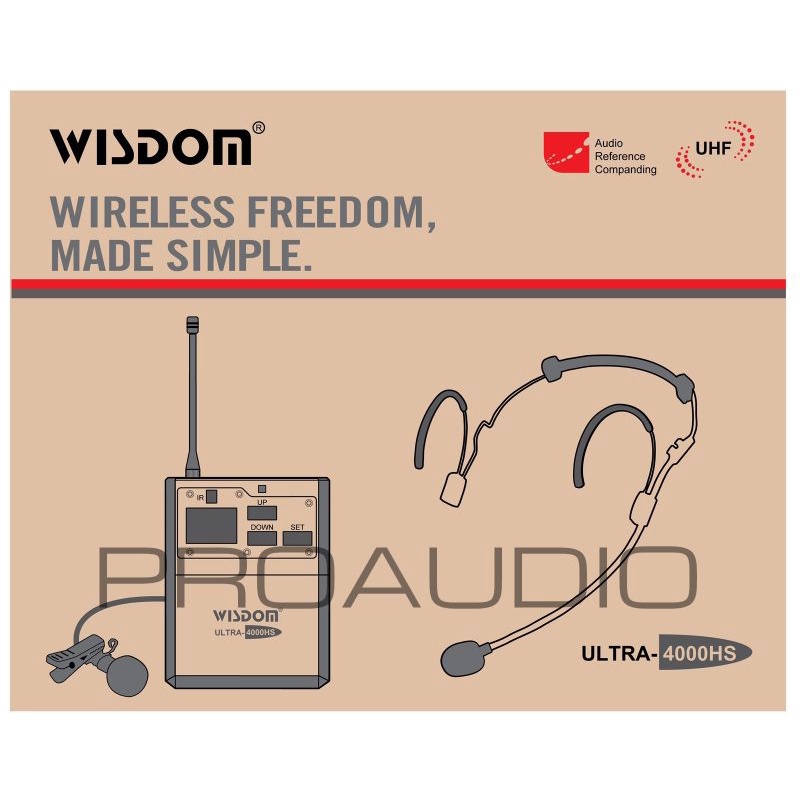 Jual Mic Wisdom Jepit Ultra 4000 HS Ultra-4000 HS 1 Pcs Jepit Headset ...