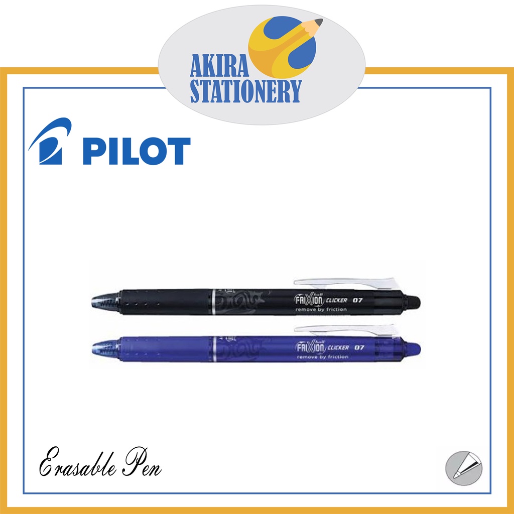 Jual Pulpen PILOT Frixion Clicker BLRT FR7 0.7 mm Hitam - Biru ...