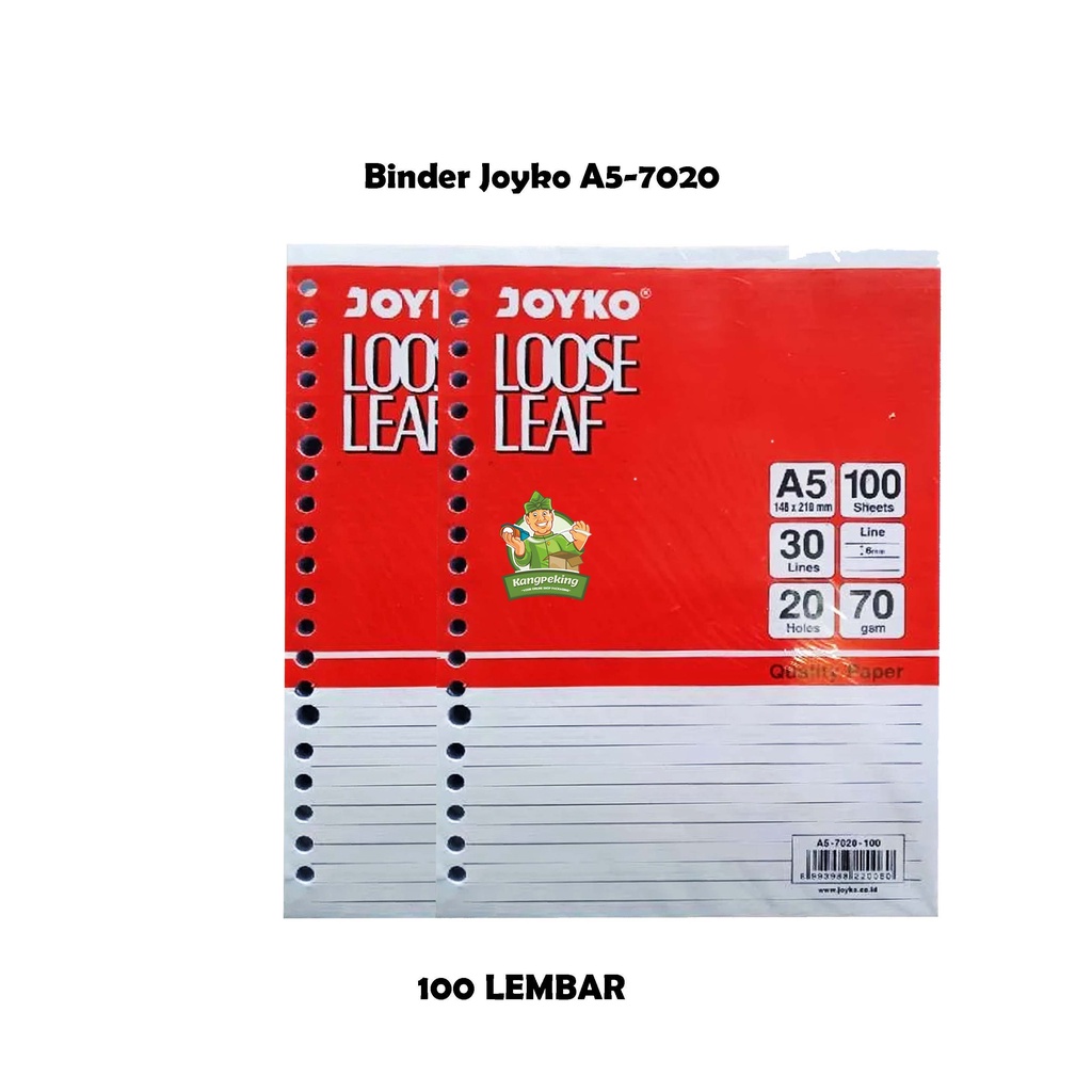 Jual Kertas Binder Loose Leaf Isi Kertas File Binder Joyko A5-7020 Original Kualitas Terbaik ...