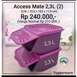 Jual PROMO Tupperware Access Mate 2.3L ECER 1pcs tempat bawang | Shopee ...