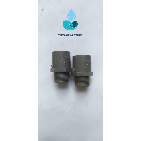 Jual SDL 3/4 FITTING PIPA PVC/ SOCKET/ SOCK DRAT/ SOK DRAT LUAR PVC ...