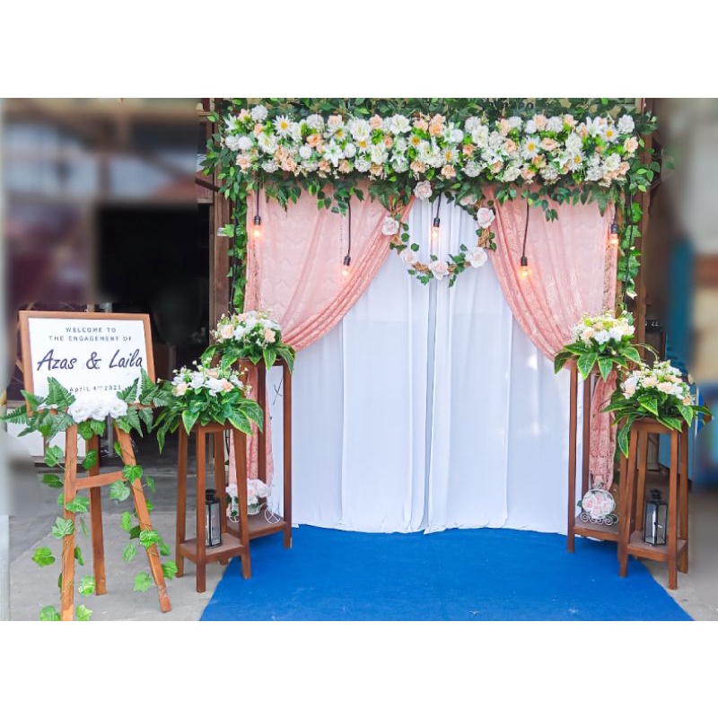 Jual TERMURAH SEWA Backdrop Lamaran/Backdrop Khitanan/Bacdrop Wedding ...