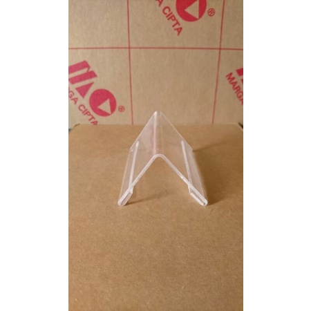 Jual Sign Holder Akrili/Acrylic Papan Nama Meja/Tend Card Akrilik Uk ...