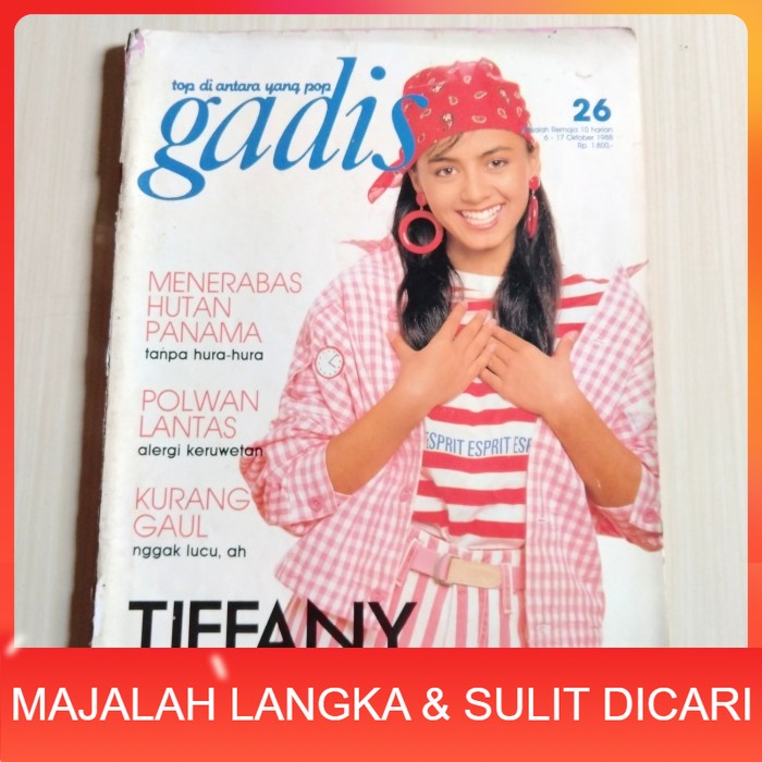 Jual Majalah GADIS No.26 Okt 1988 MONIKA GUNAWANOVA (RARE ITEM) + BONUS Langka | Shopee Indonesia