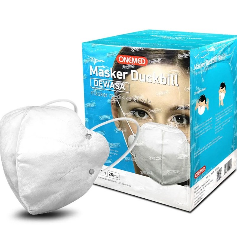 Jual Onemed Masker Duckbill 4 Ply Box Isi 25 pcs | Shopee Indonesia