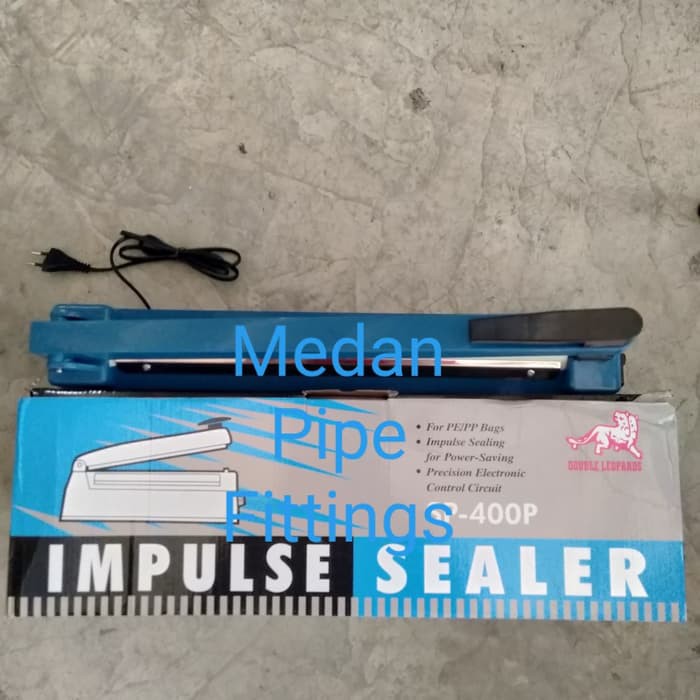 Jual Mesin Press Plastik 40 cm SP 400P Double Leopards Impulse Sealer ...