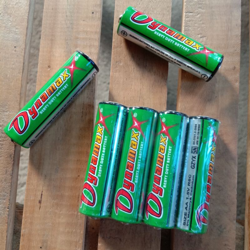 Jual Batu Baterai dynamax size AA dan AAA 1.5 volt untuk remot jam ...