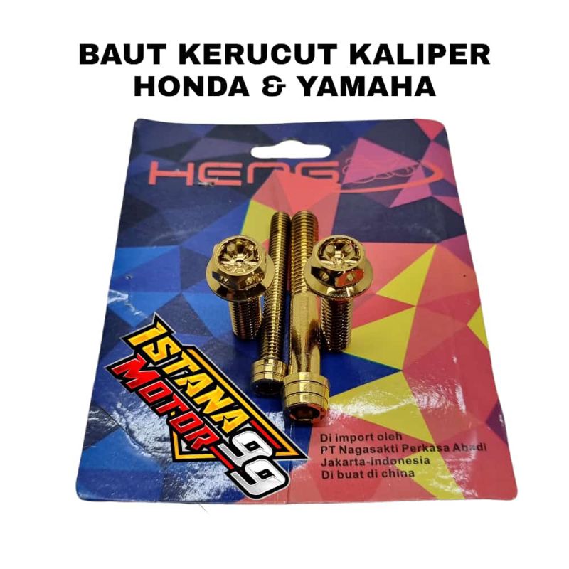 Jual BAUT PROBOLT KERUCUT KALIPER MONOBLOCK 4 PISTON FLOWER BAUT KERUCUT PNP BEAT VARIO SCOOPY ...