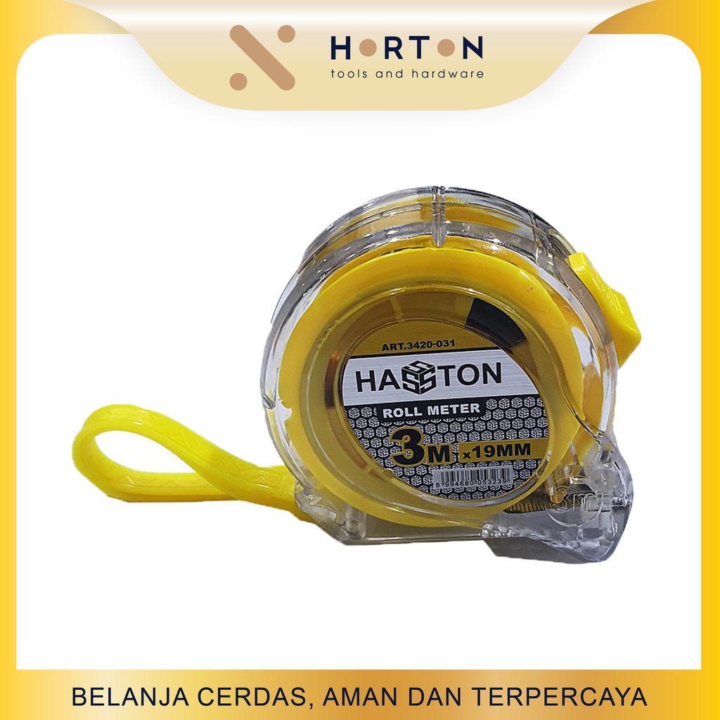 Jual HASSTON PROHEX Meteran Roll Transparan (3420) | Shopee Indonesia