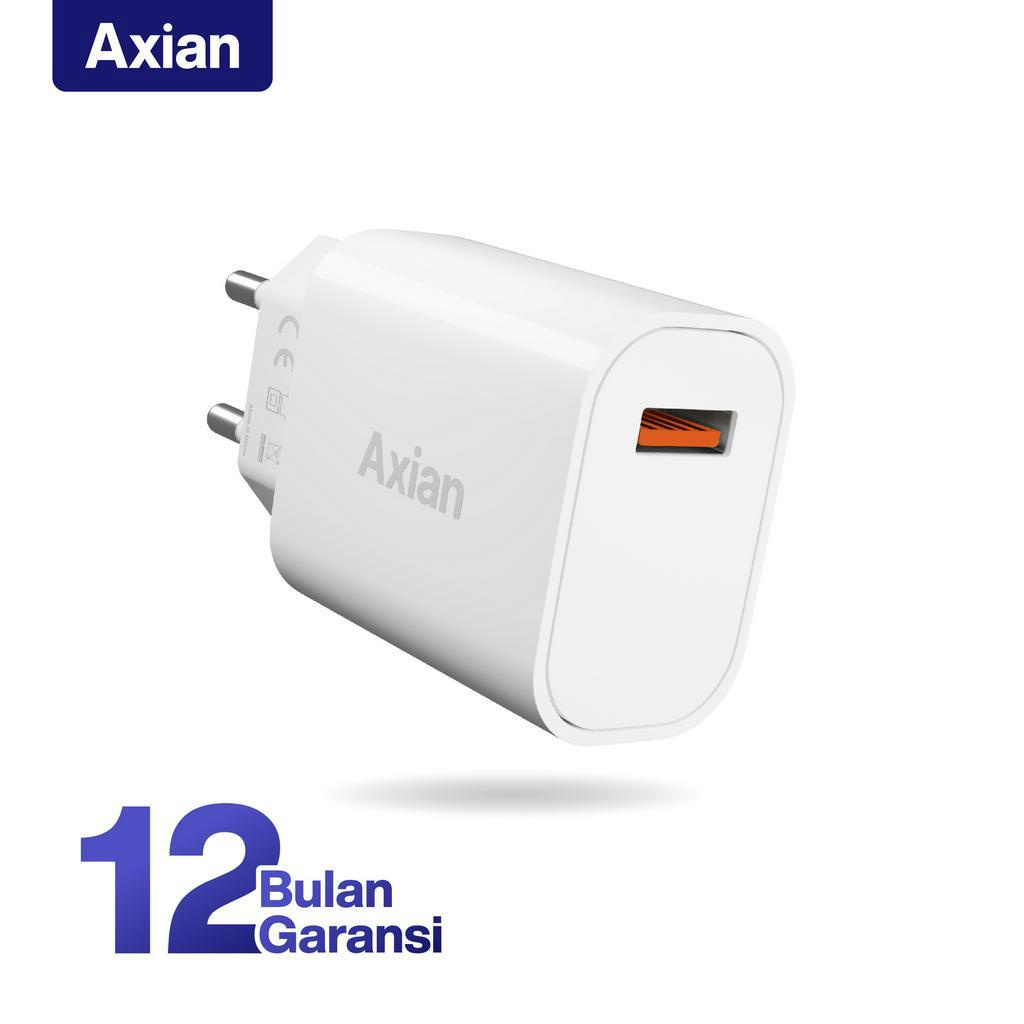 Jual Adaptor 18W USB A for iPhone Adapter Axian Wall Charger Android QC ...