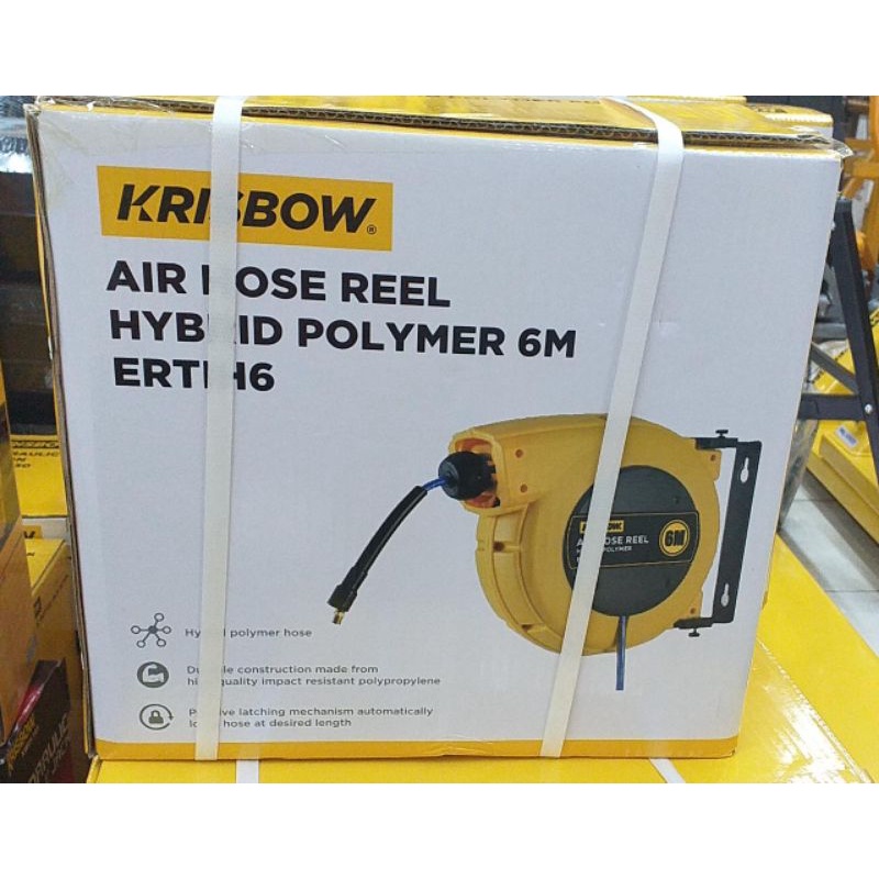 Jual Krisbow air hose reel / gulungan selang angin kompresor otomatis 6,9 Dan 15 meter | Shopee ...