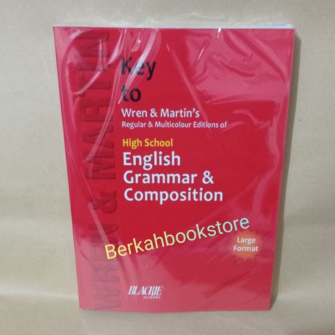 Jual Buku High School English Grammar & Composition Key to by Wren & Martin | Shopee Indonesia