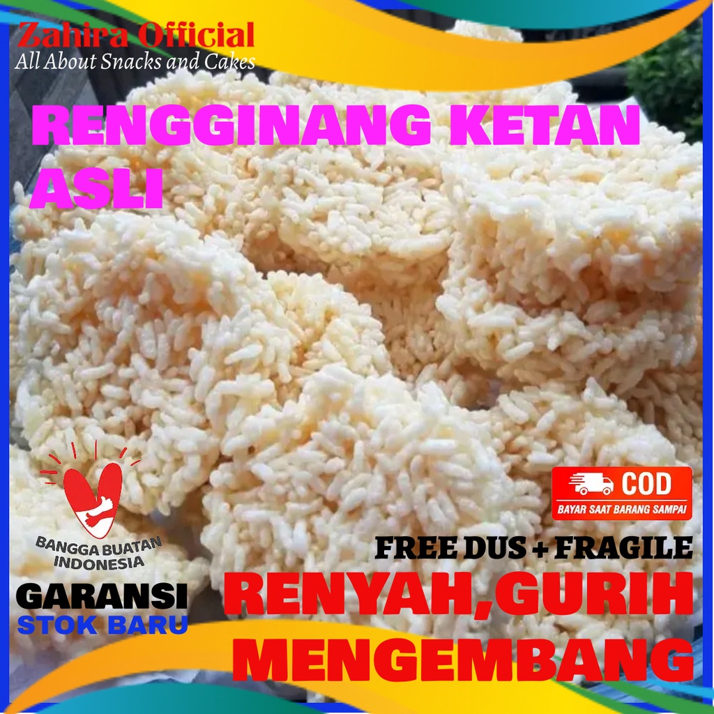 Jual Kerupuk Rengginang Mentah Renginang Ketan Asli Renyah Gurih Rasa ...