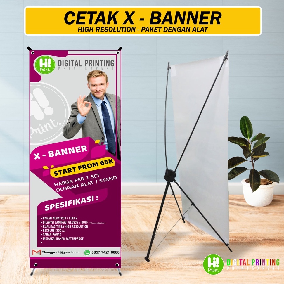 Jual Cetak X Banner Y Banner Standing Banner Hires Custom Murah ...