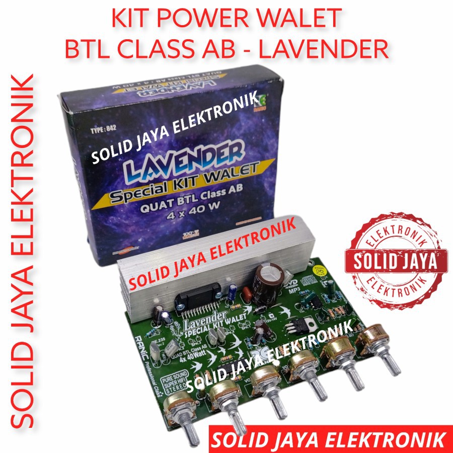 Jual KIT POWER WALET BURUNG WALLET LAVENDER BTL CLASS AB 4x40W ...