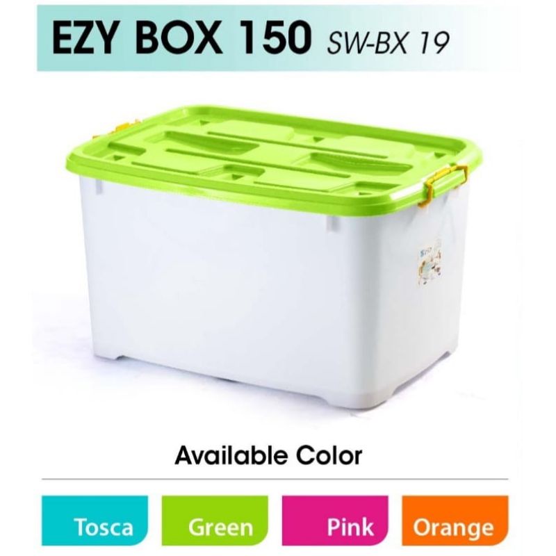 Jual Container Box besar 150Ltr Ezy Tempat Penyimpanan Barang | Shopee Indonesia