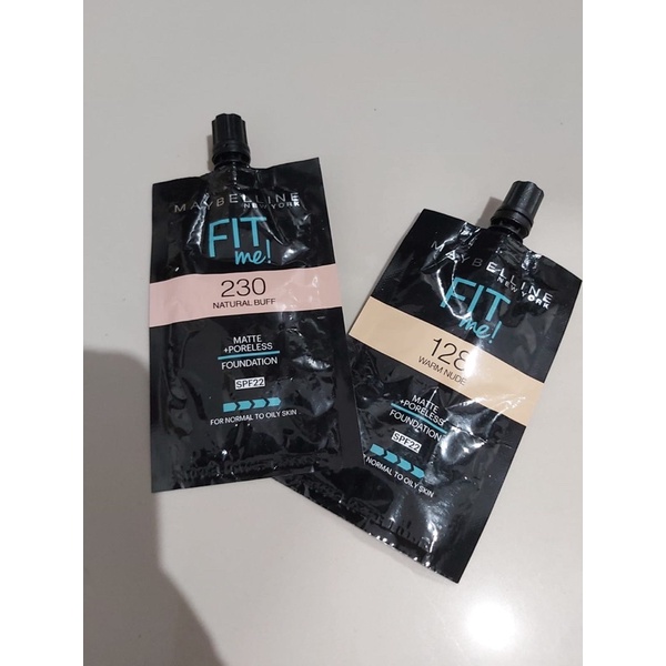 Jual (SACHET) Maybelline fit me foundation 5ml | Shopee Indonesia