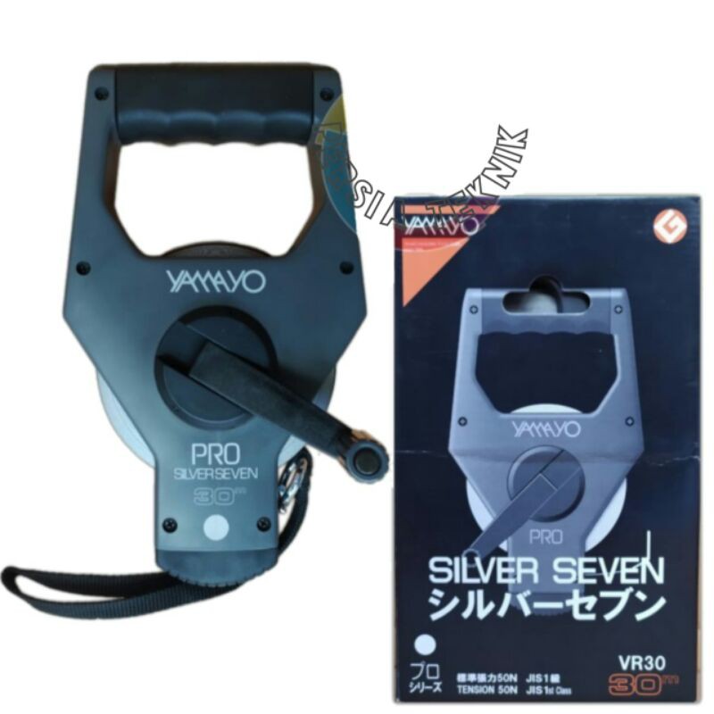 Jual (HMS) Meteran Roll 30 Meter YAMAYO SILVER SEVEN | Shopee Indonesia