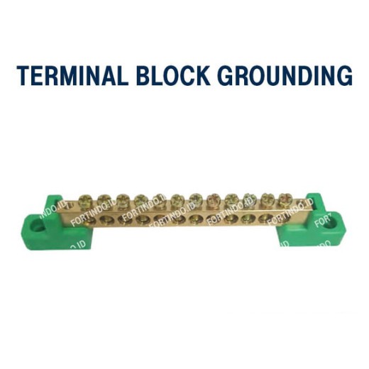 Jual Terminal Block Grounding T001-0812/16 16 POLE Gronding MERK FORT ...
