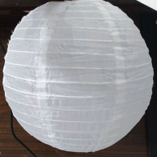 Jual Lampion putih gantung Kain 30cm & 35cm | Shopee Indonesia
