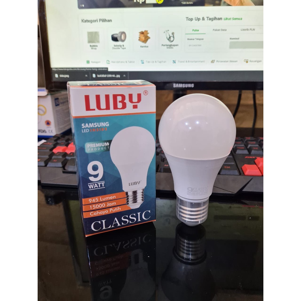 Jual Lampu luby samsung led inside 9watt classic cahaya putih | Shopee ...