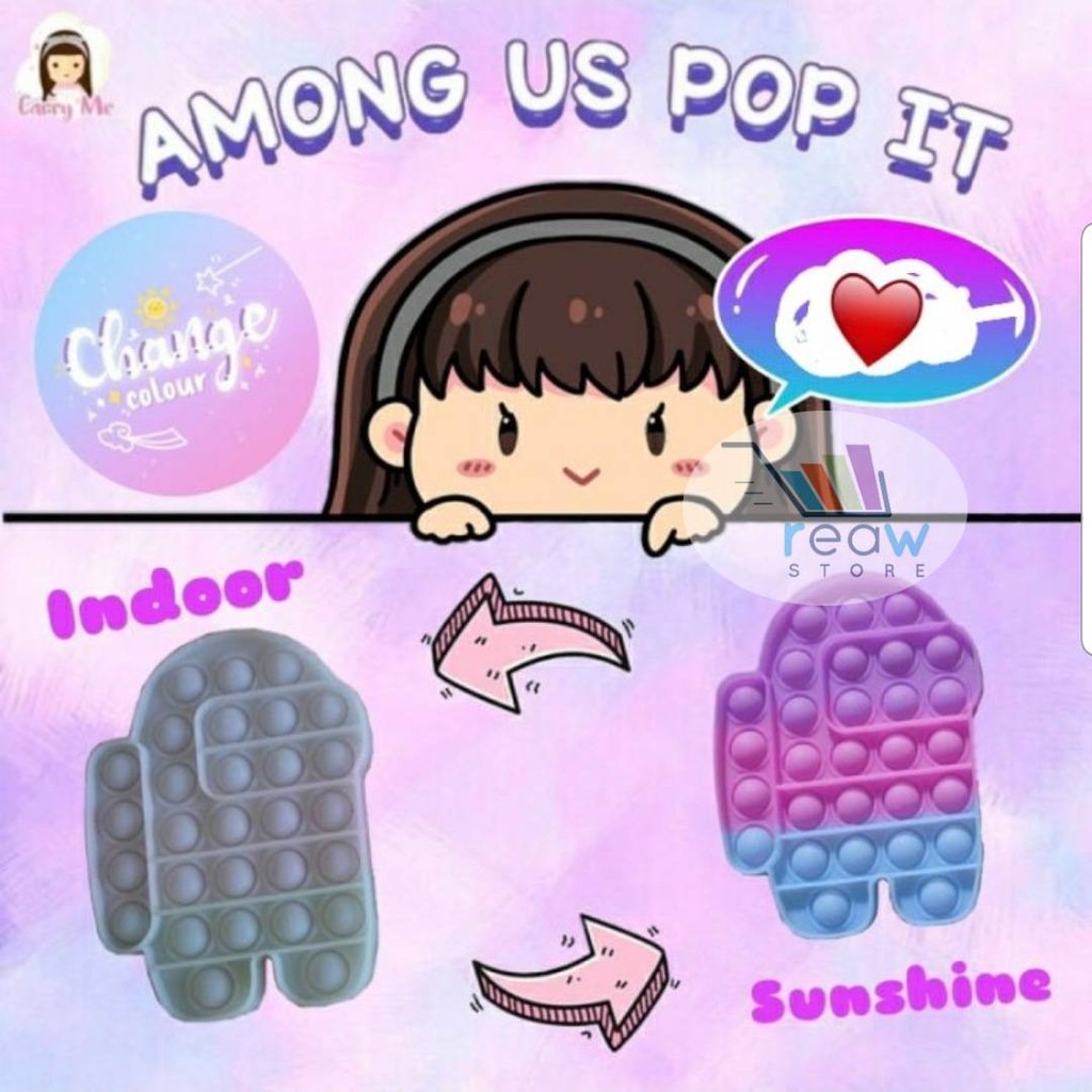 Jual POP IT UV Sun Light Change Colour Mainan Anak Fidget Push Bubble ...