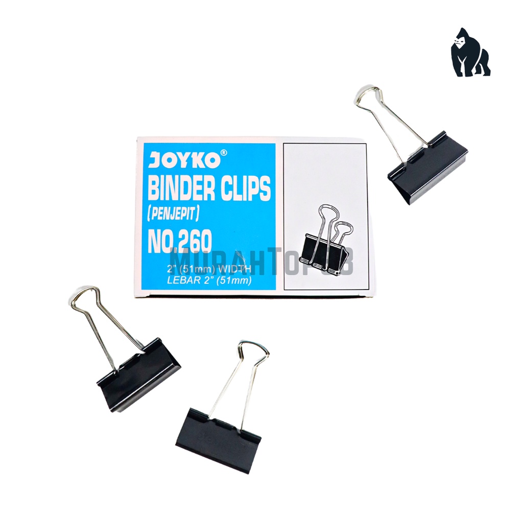 Jual Binder Clip No. 260 Joyko / Klip Penjepit Kertas [PER BOX isi 12 ...