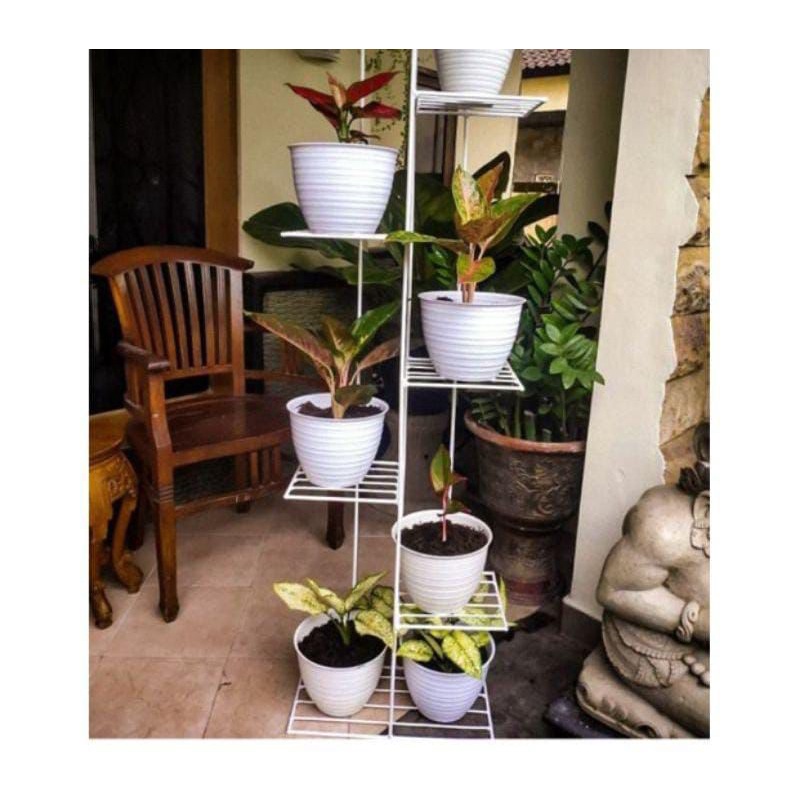 Jual Rak bunga besi susun 2 / Rak serbaguna / rak bunga minimalis ...