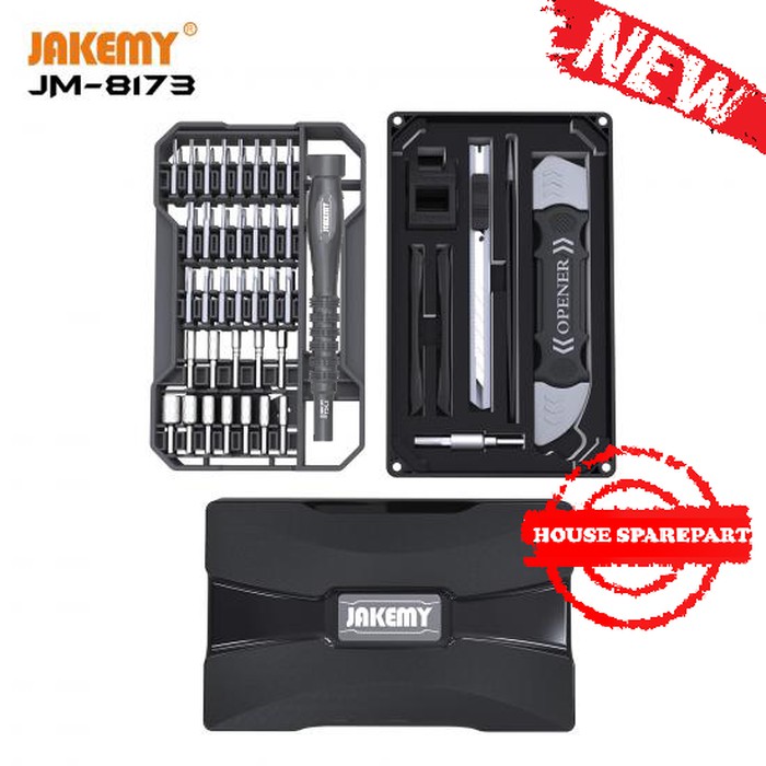 Jual Jakemy Obeng Set JM-8173 69 In 1 Obeng Set Hp For Iphone Macbook ...