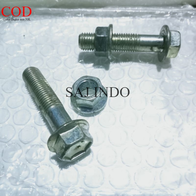 Jual BAUT MUR 14 FLANGE TOPI ORIGINAL MURAH M10X45 | Shopee Indonesia