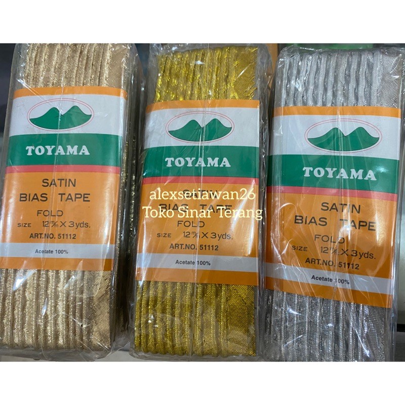 Jual Bisban satin isi emas perak Toyama lusinan | Shopee Indonesia