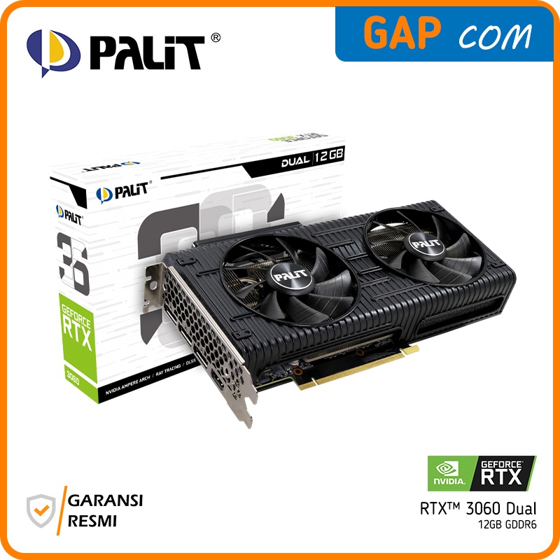 Jual VGA Palit Nvidia GeForce RTX 3060 Dual 12GB GDDR6 - VGA RTX3060 | Shopee Indonesia