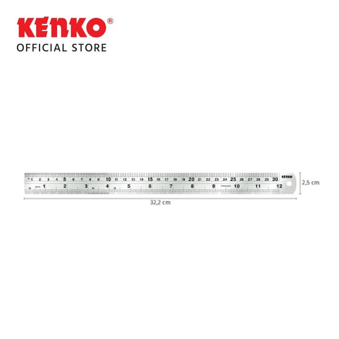 Jual KENKO STAINLESS STEEL RULER / Penggaris Besi 30CM | Shopee Indonesia
