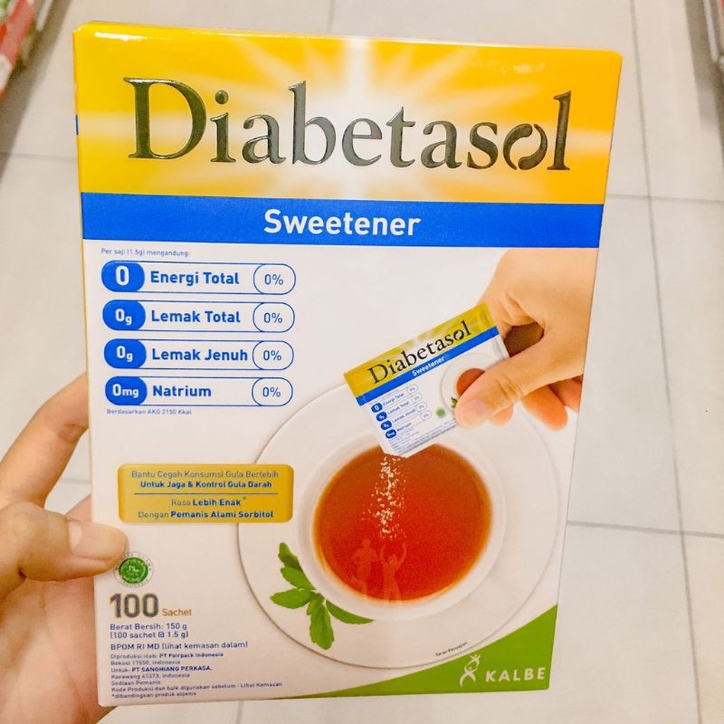 Jual Diabetasol Sweetener 100/50 sachets | Gula Diabetasol | Shopee ...
