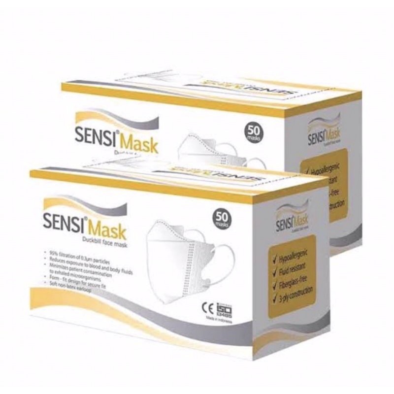 Jual Masker Sensi Duckbill 1 box isi 50 pcs 3 Ply Ready Stock | Shopee ...