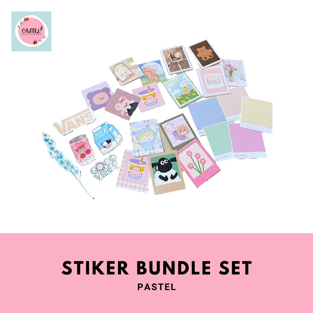 Jual Stiker Bundle Set Pastel Paket Sticker Journal Kit Lengkap Murah ...